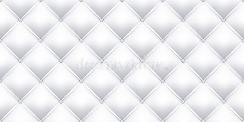 White Leather Upholstery Texture Pattern Background. Vector Seamless ...