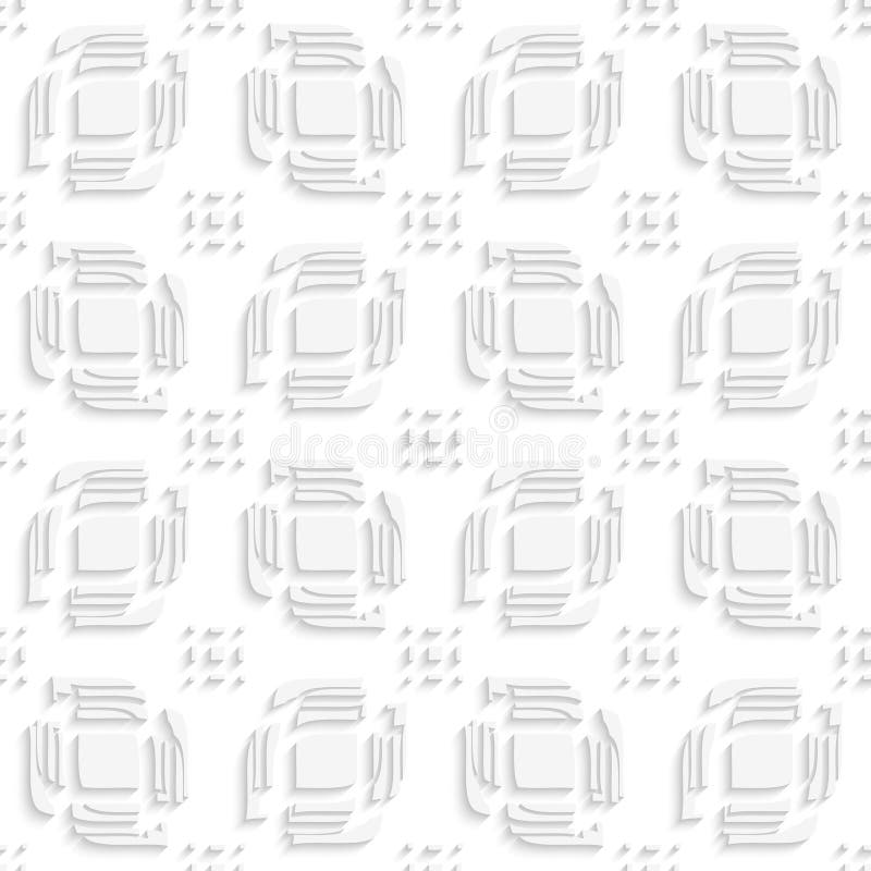 White Leaves Split Ad Rectangle Groups Seamless Stock Vector ...