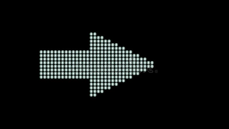 Red Arrow Moving from Left To Right, Alpha Channel Stock Video - Video ...