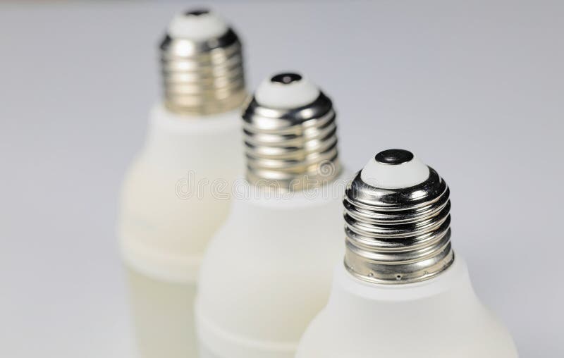 White LED Bulb or Light Bulb with Connector Type E27 for Energy Saving ...