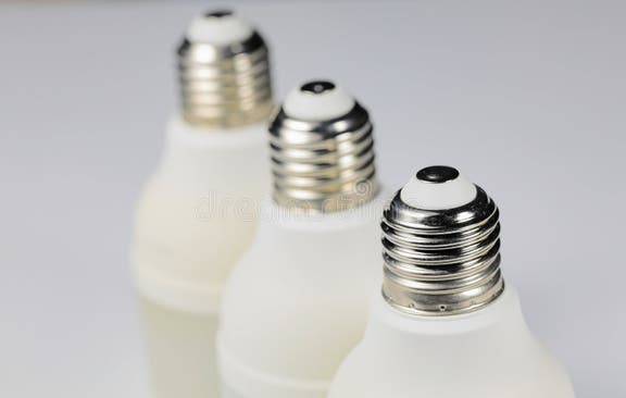 White LED Bulb or Light Bulb with Connector Type E27 for Energy Saving ...