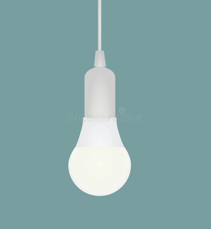 White led bulb stock vector. Illustration of innovation - 125174721