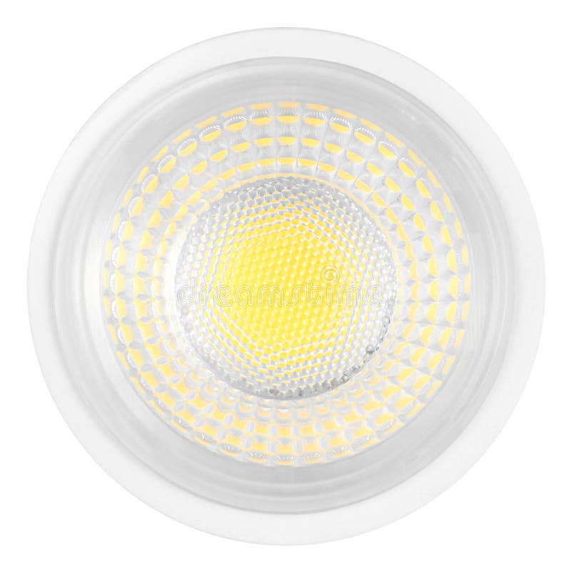 White LED Light Bulb Isolated on White Background Stock Photo - Image ...