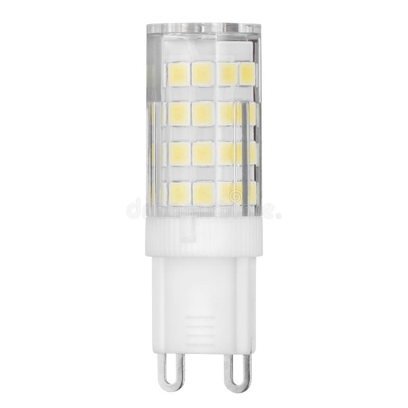 White LED Light Bulb Isolated on White Background Stock Photo - Image ...