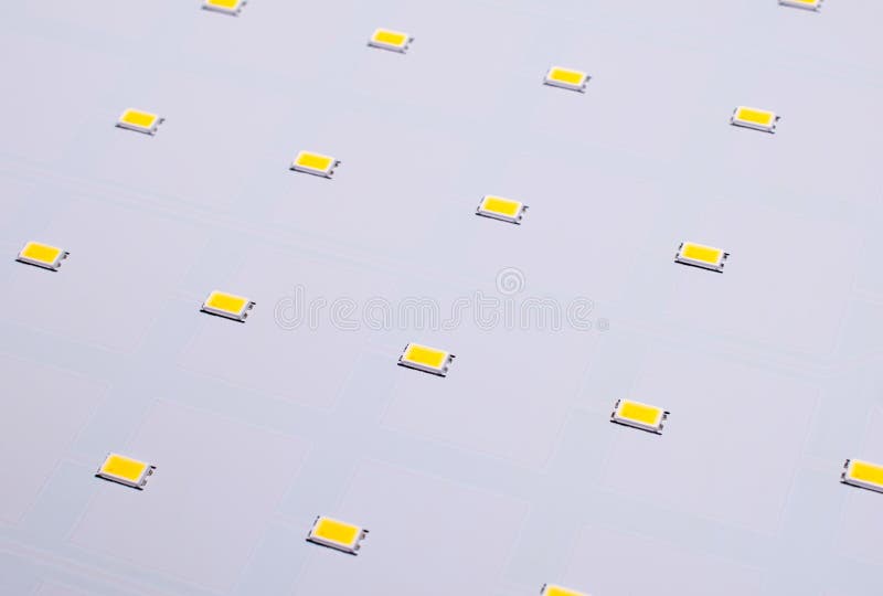 White Led Panel with Smd Leds Stock Image - Image of technology ...