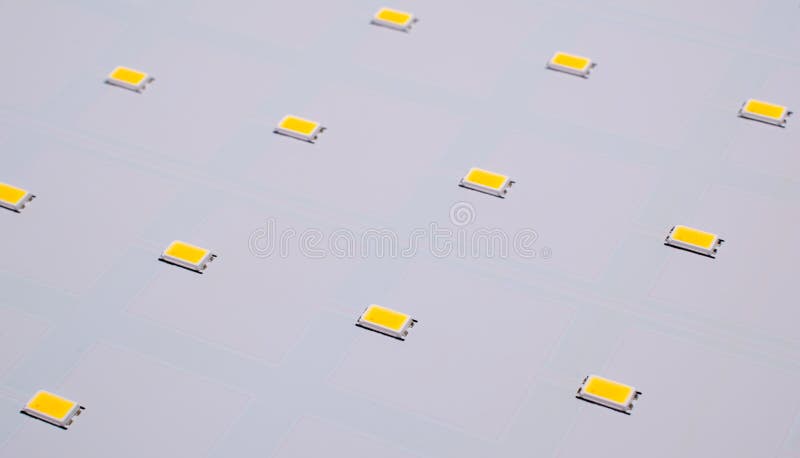 White Led Panel with Smd Leds Stock Photo - Image of white, lamp: 240458912