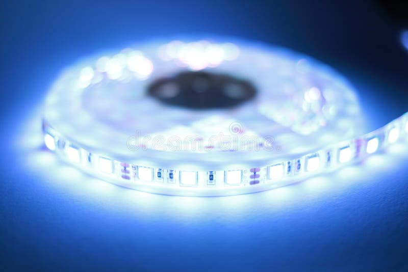 White LED strip light stock image. Image of illuminate - 91417245