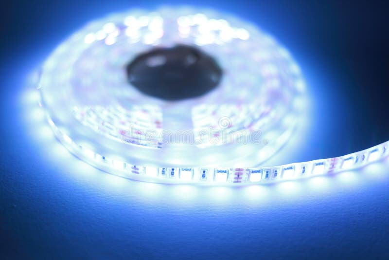 White LED strip light stock image. Image of illuminate - 91417245