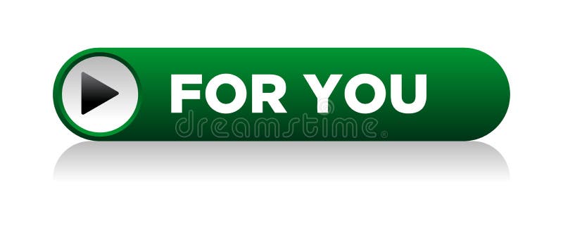 For You Icon Button on White Stock Illustration - Illustration of ...