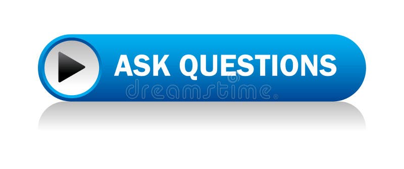 Ask Questions Web Button Icon on White Stock Illustration ...