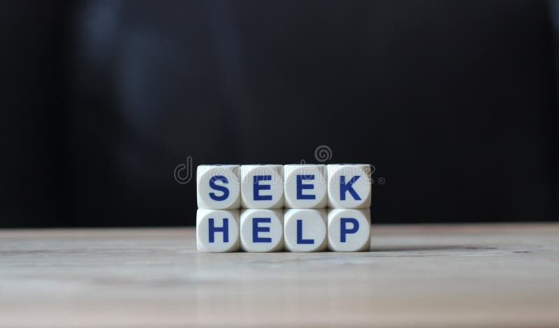Seek help stock image. Image of help, table, black, white - 158365167