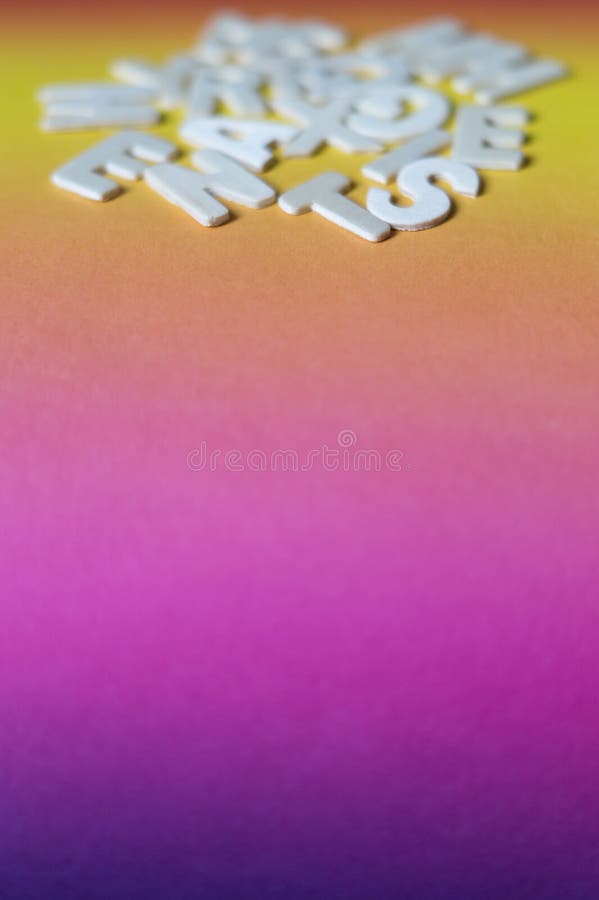 White Letters on Colorful Cardboard Stock Image - Image of paper ...