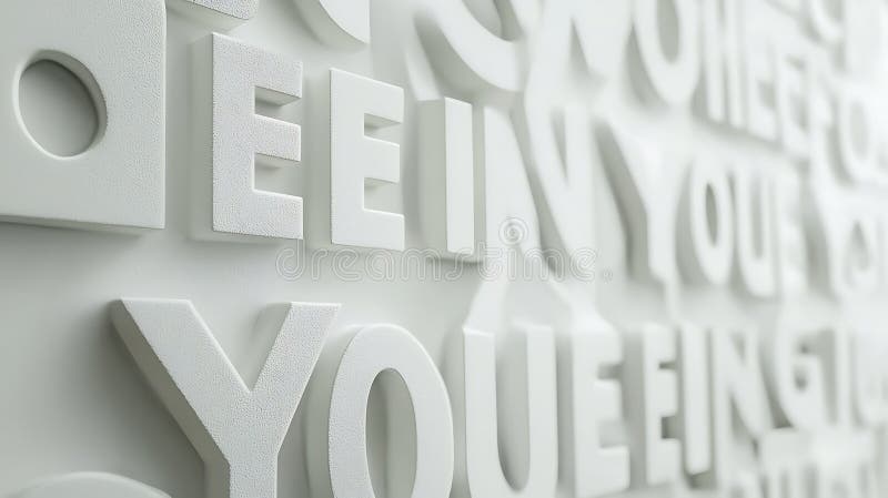 The White Letters on the Wall are Written in a Way that they Look Like ...