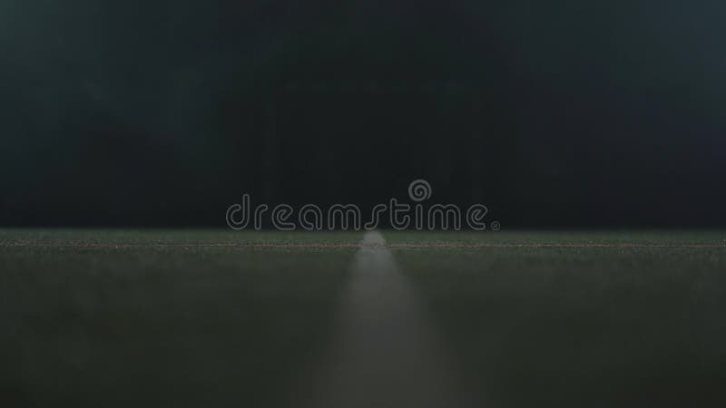 White Level Line on Green Flat Surface Isolated on Black Background ...