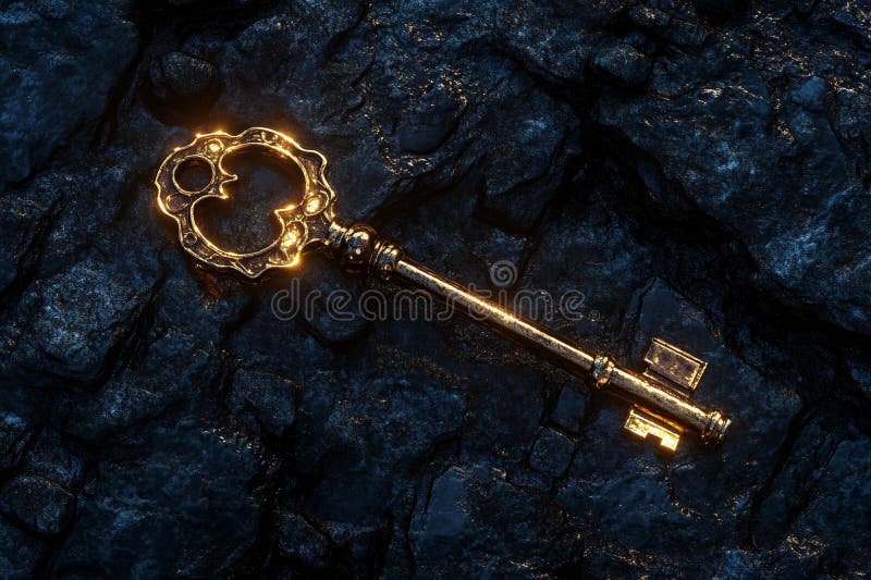 White Light Beams through the Keyhole, Signifying an Idea or Hope Stock ...