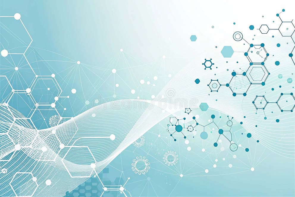 White and Light Blue Medical Abstract Gradient Background with ...