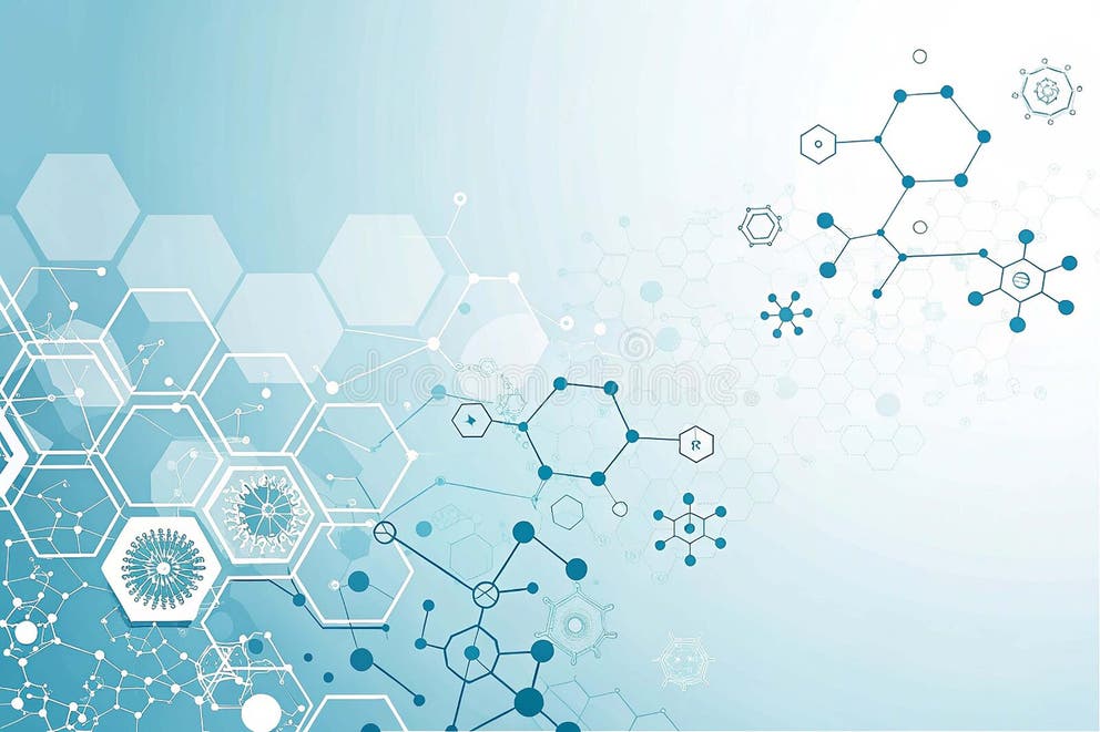 White and Light Blue Medical Abstract Gradient Background with ...