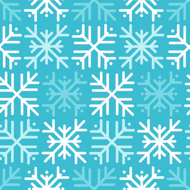 White and Light Blue Snowflakes Stock Vector - Illustration of ...