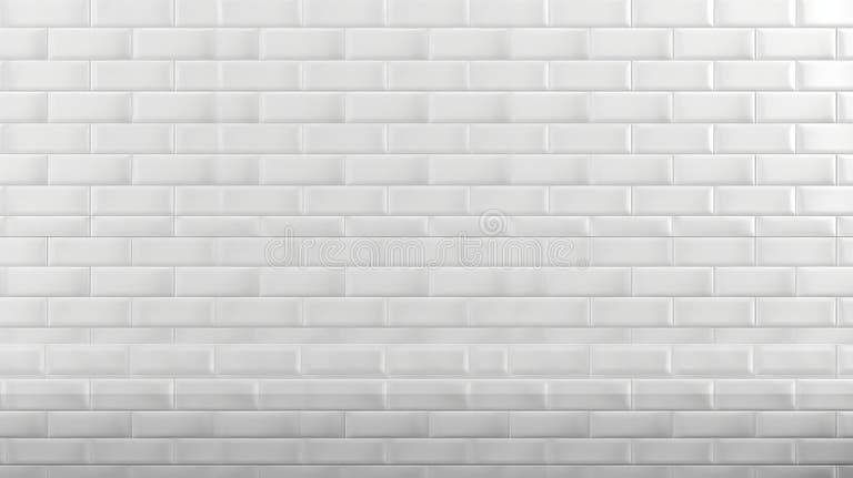 White Light Brick Tiles Tilework Glazed Ceramic Wall, Classic White ...