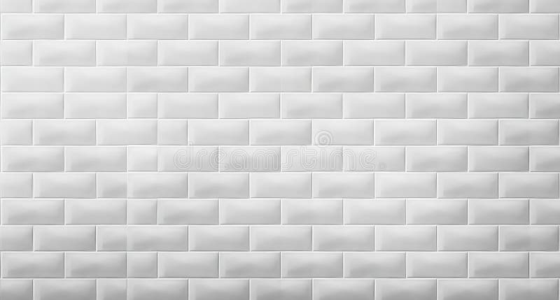 White Light Brick Tiles Tilework Glazed Ceramic Wall, Classic White ...