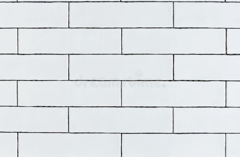White Light Brick Tiles Wall Texture Wide Background Rustic Style ...