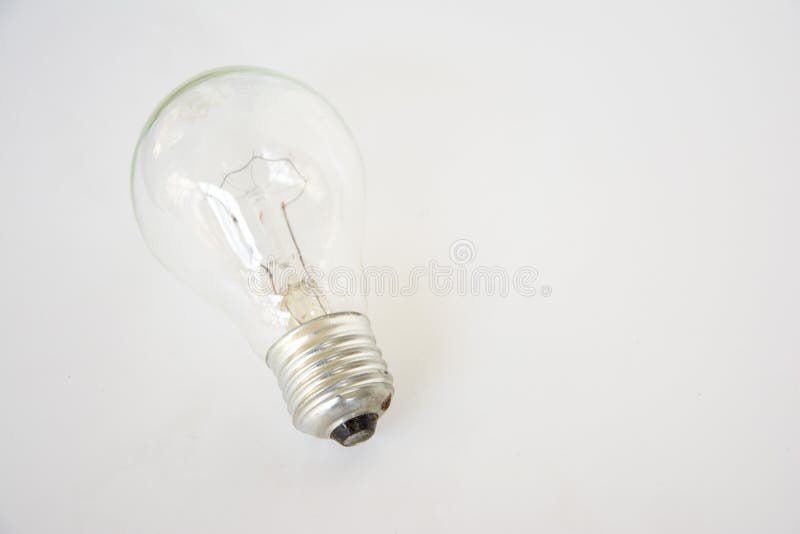 The Bulb Does Not Light Due To the Lack of Electricity Stock Image ...