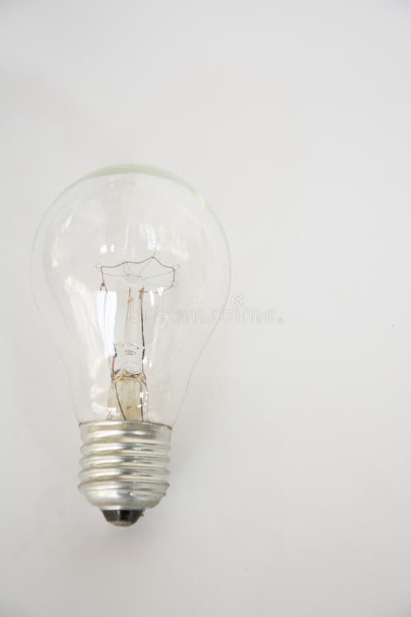 The Bulb Does Not Light Due To the Lack of Electricity Stock Image ...