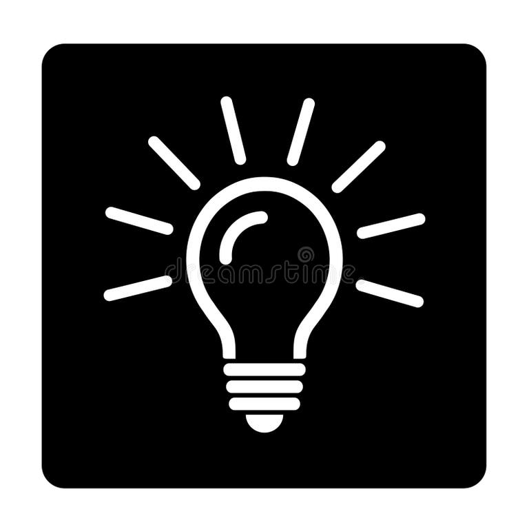 Light bulb icon stock vector. Illustration of electricity - 359431574