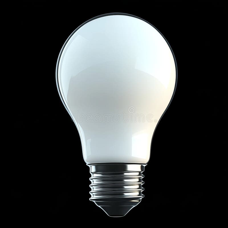 White Light Bulb Mockup, Light Bulbs Banner, White Light Bulb with Copy ...