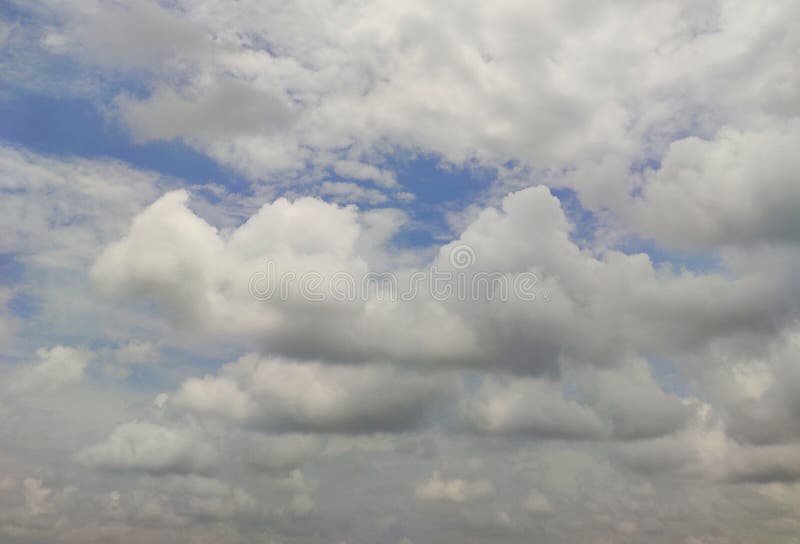 White Light Clouds Floating in Blue Sky Stock Photo - Image of sunlight ...