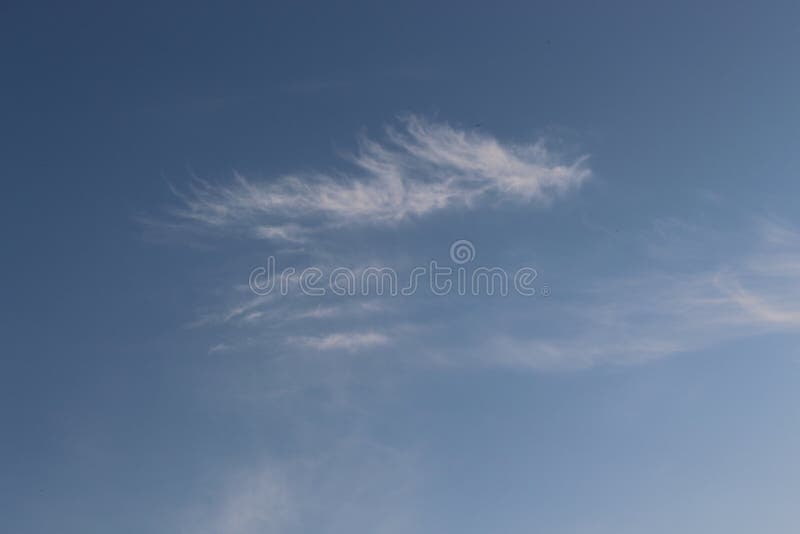 White Light Clouds Floating in the Blue Sky Stock Photo - Image of ...