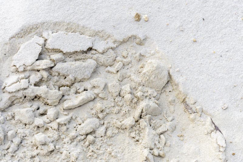 White or Light Gray Texture of Fine Sand, Crumbling Surface, Selective ...
