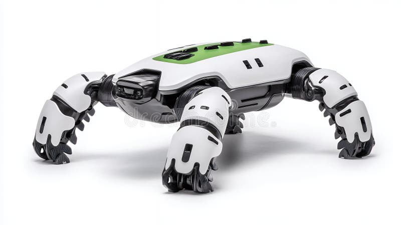 Modern Robotic Creature with Segmented Limbs Stock Illustration ...