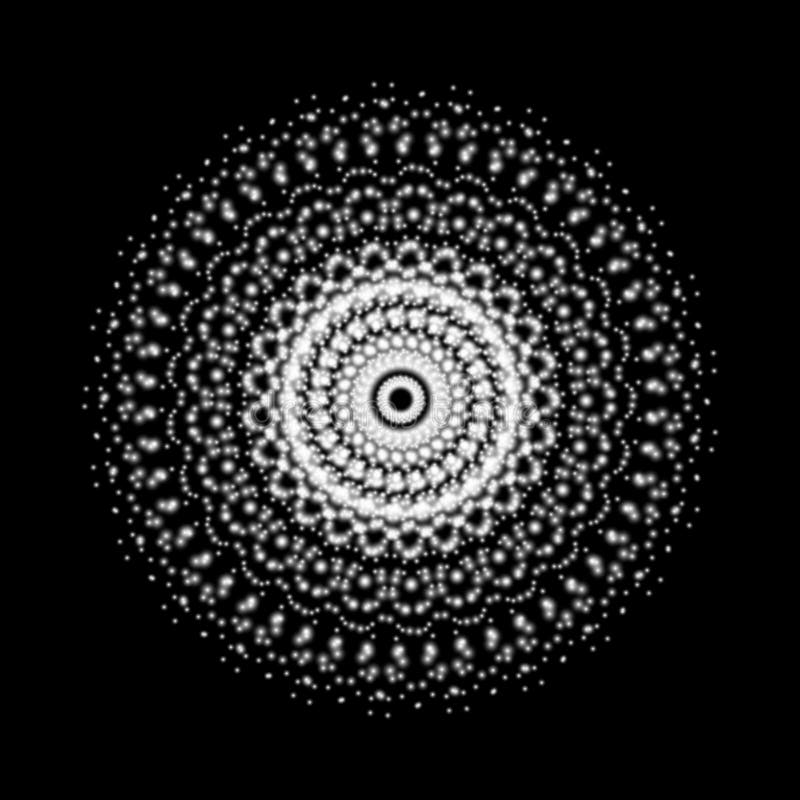 White Light Mandala. Abstract Vector Ornament Stock Vector ...