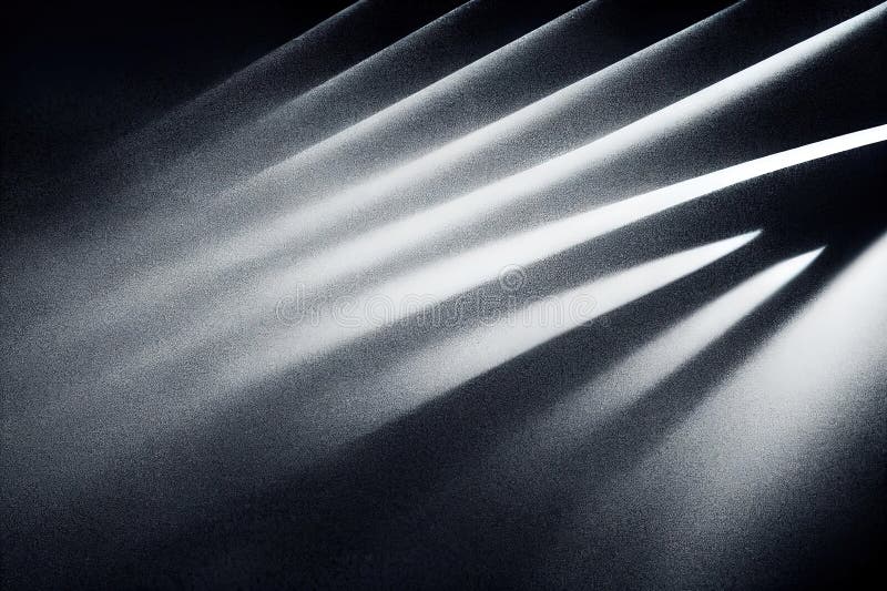 White Light Rays on a Black Background Stock Illustration ...
