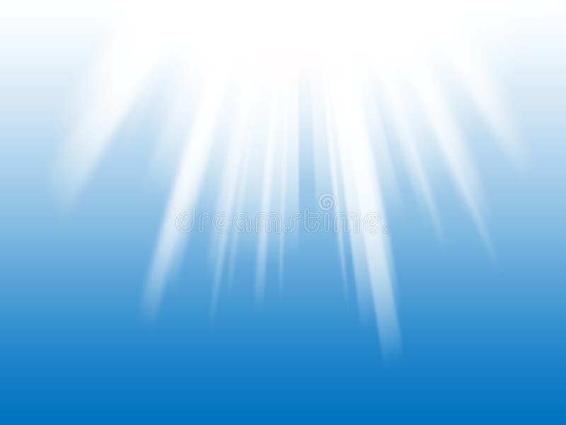 White Light Rays the Blue Background Stock Illustration - Illustration ...