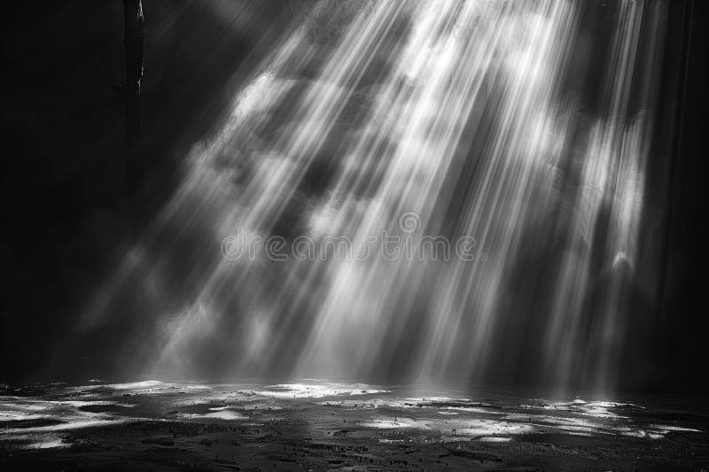 White Light Rays, Isolated on Black Background, High Resolution ...