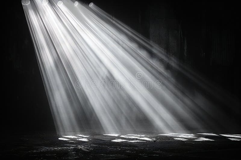 White Light Rays, Isolated on Black Background, High Resolution ...