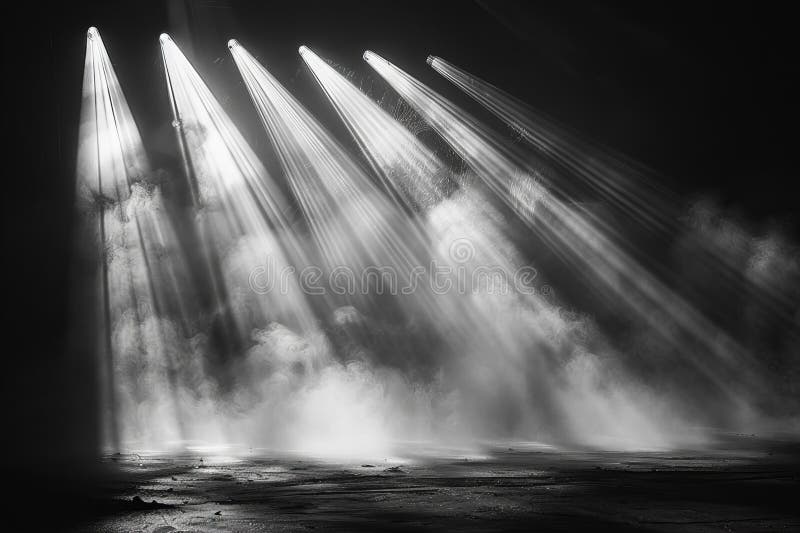 White Light Rays, Isolated on Black Background, High Resolution ...