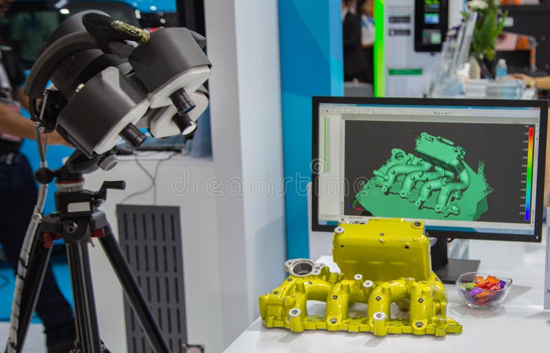 White Light Scanner Manufacturing System Stock Image - Image of ...