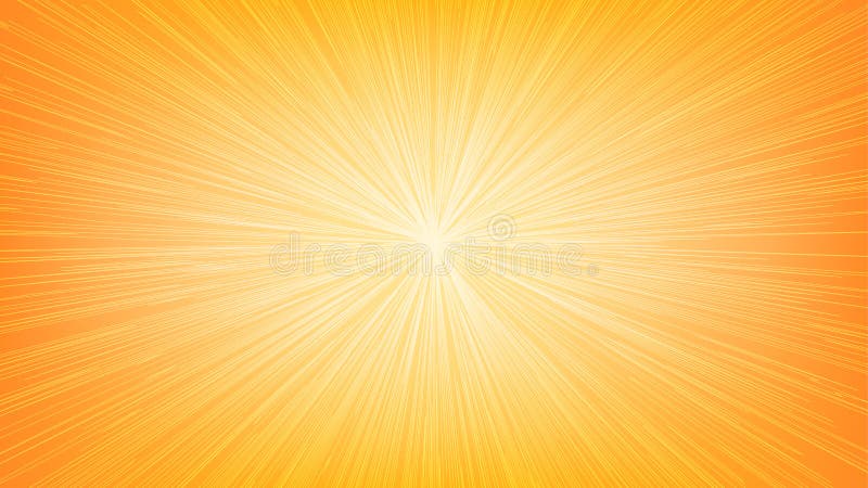 White Light Speed Line Burst Ray on Orange Background Stock Vector ...