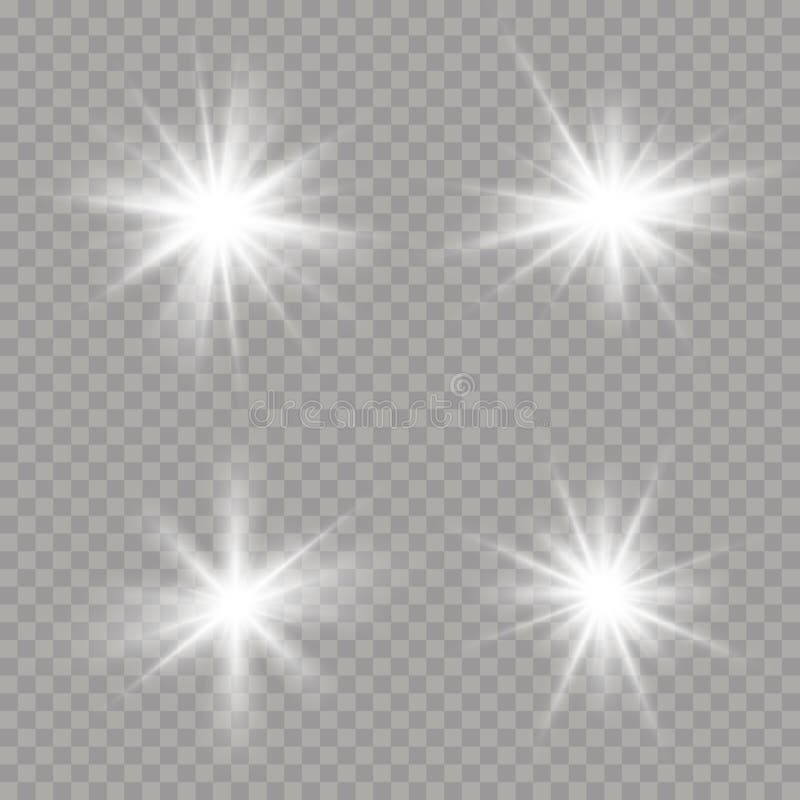 White light star. stock vector. Illustration of glow - 182372136