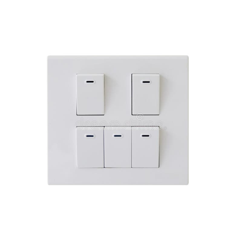 White Light Switch Five Switches Stock Photos - Free & Royalty-Free ...
