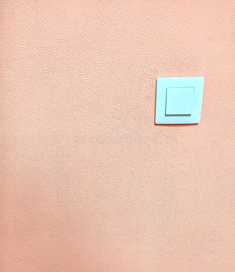 White Light Switch on Pink Wall. Texture Stock Image - Image of wall ...