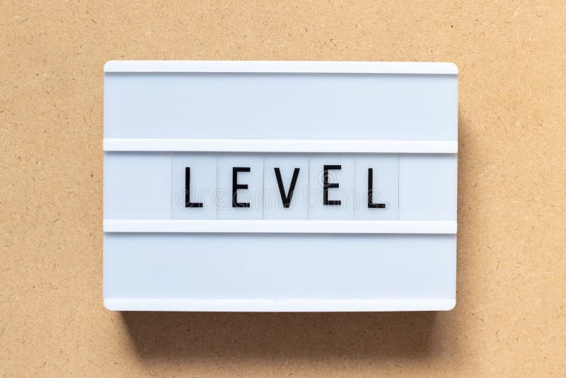 Word Level on Tool for Leveling Stock Photo - Image of close, align ...