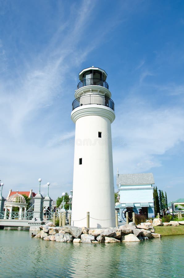 West Point Lighthouse stock image. Image of grass, coast - 24498553