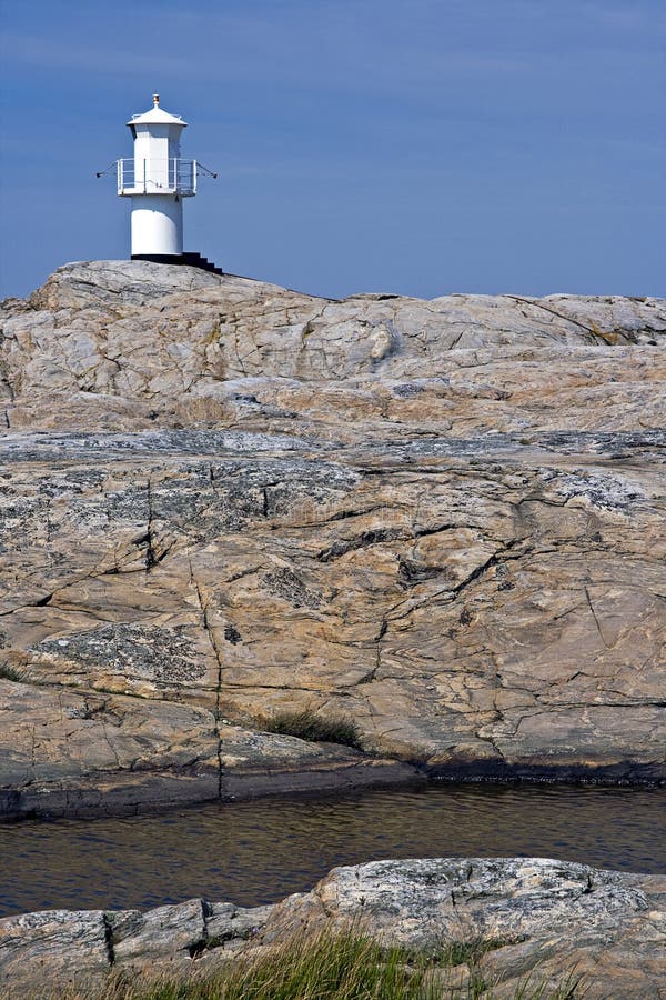 White Lighthouse stock image. Image of ocean, cliff, exterior - 26314711