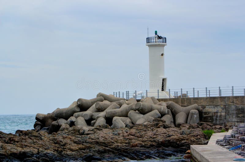 White lighthouse stock image. Image of security, atlantic - 31248795