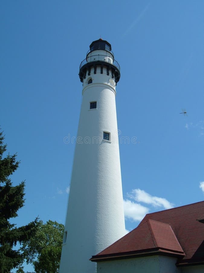 White Lighthouse stock image. Image of white, maritime - 111283401