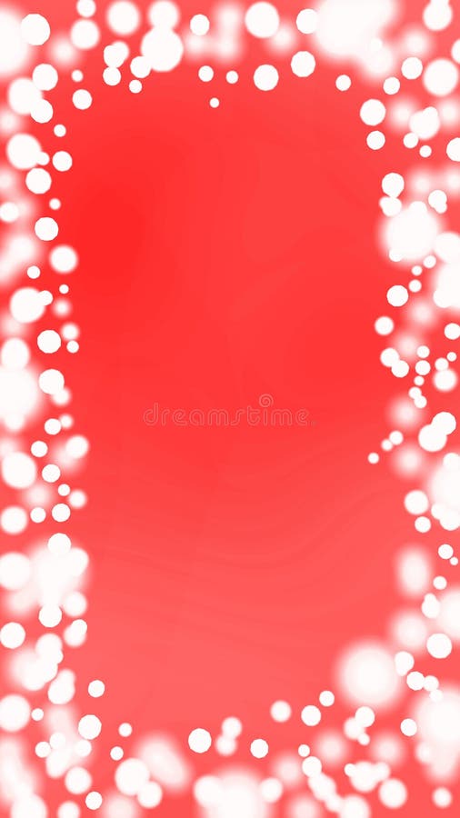 White Lights Border Red Background Stock Illustration - Illustration of ...